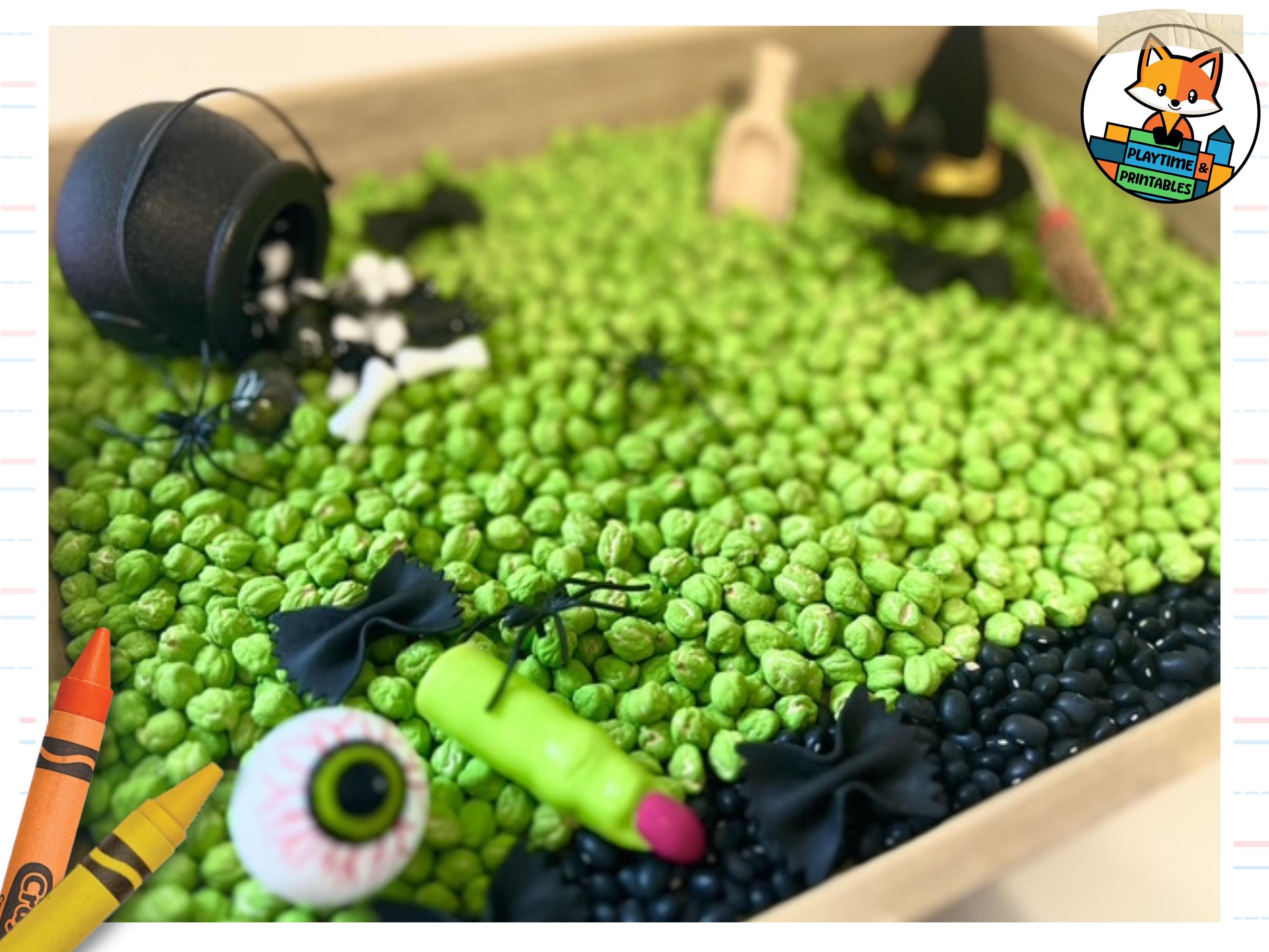 Witch's Cauldron Sensory Bin Kit - Halloween - Montessori - Sensory Bin ...