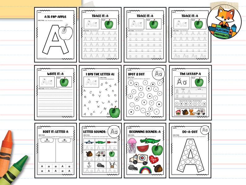 Jumbo A-Z Alphabet Worksheet Bundle - 312+ Pages - Preschool / Prek ...