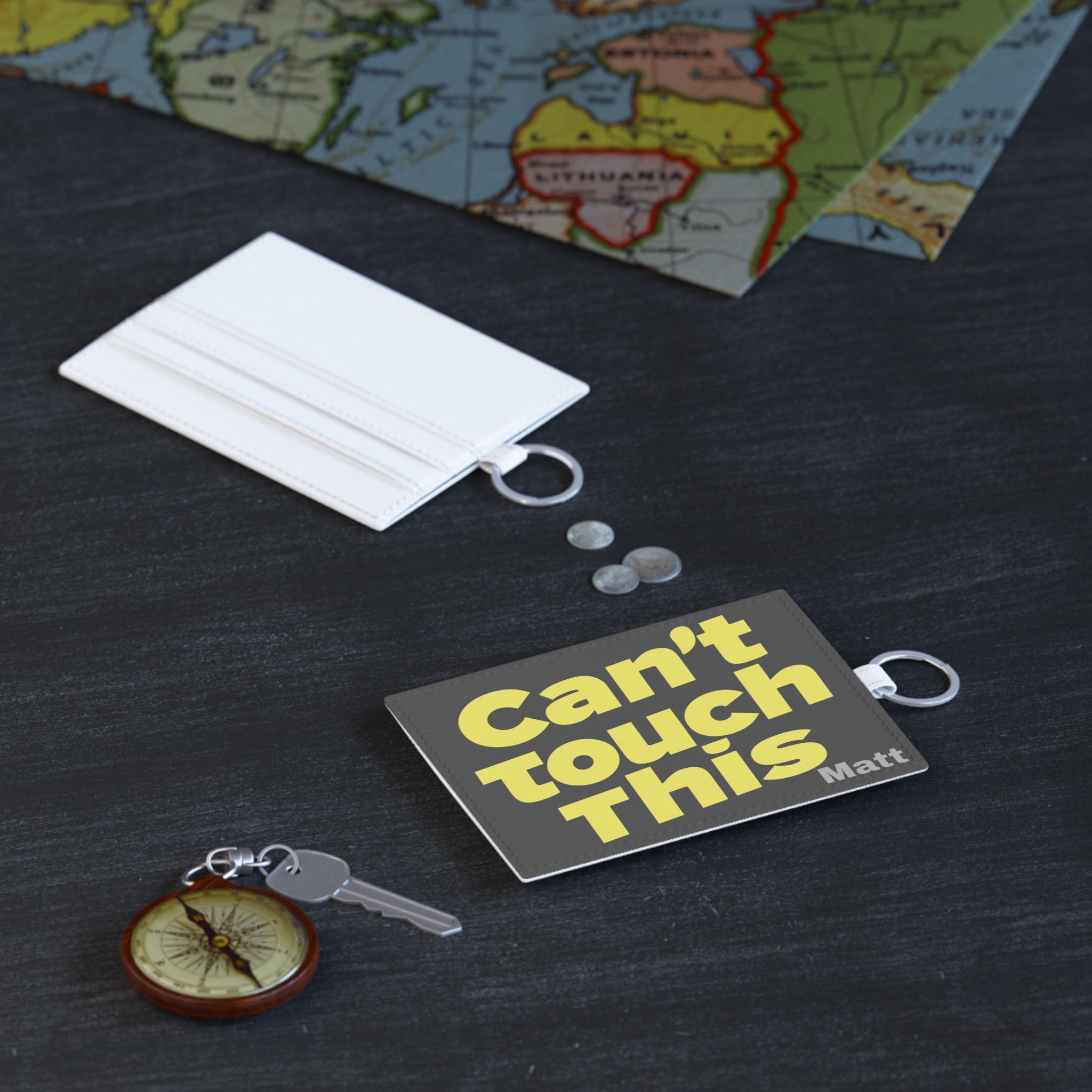 Personalised 90s Hip-hop Inspired Card Holder | Custom Faux Leather ...
