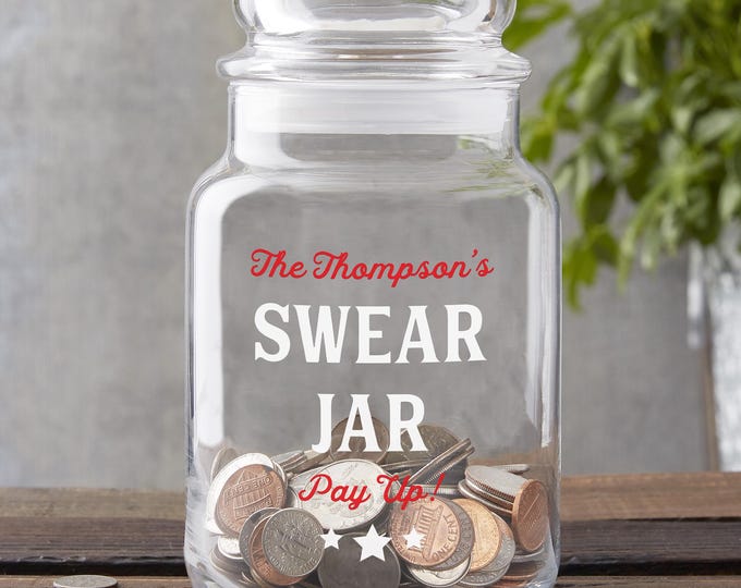 Swear Jar, You Say It You Pay It, Cuss Jar Coin Bank - Etsy