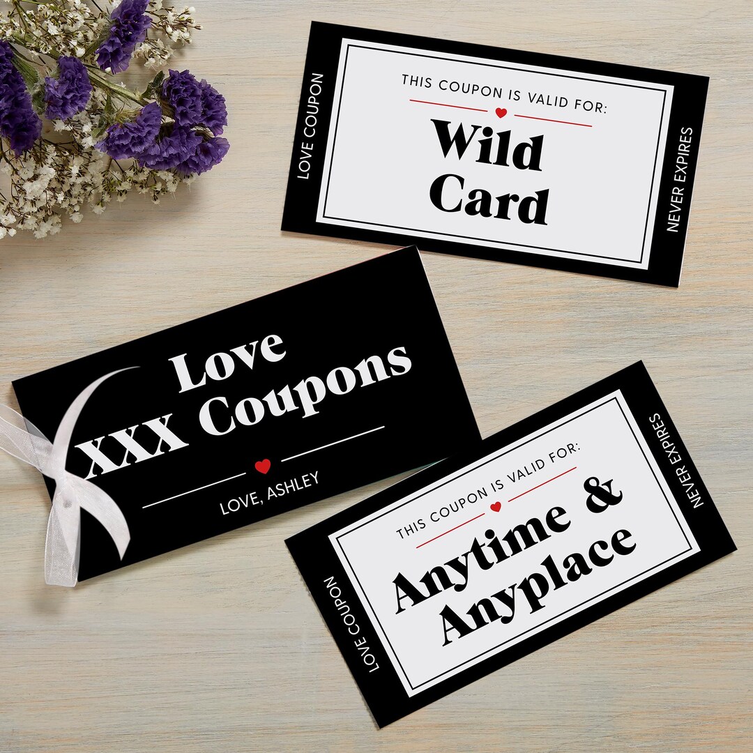Personalized Love Coupons Book: Romantic Gift for Couples - Etsy