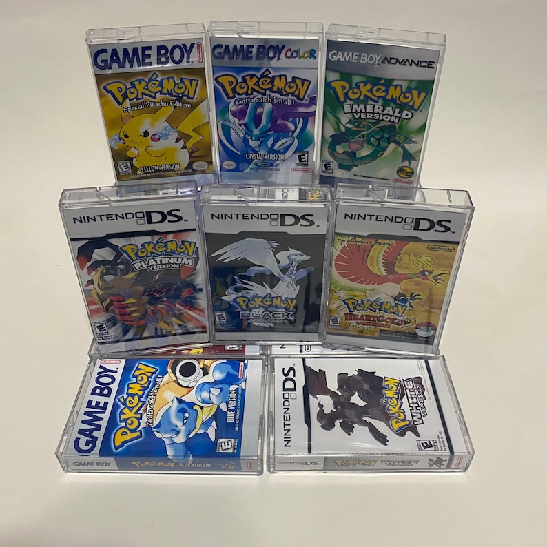 Pokémon Game Cassette Cases All Generations With Inserts - Etsy