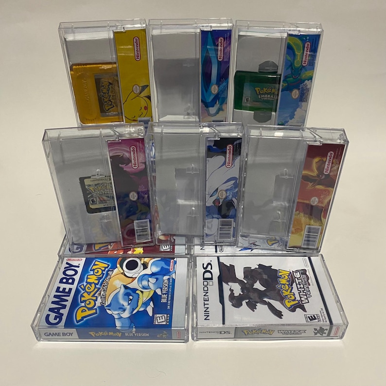 Pokémon Game Cassette Cases All Generations With Inserts - Etsy