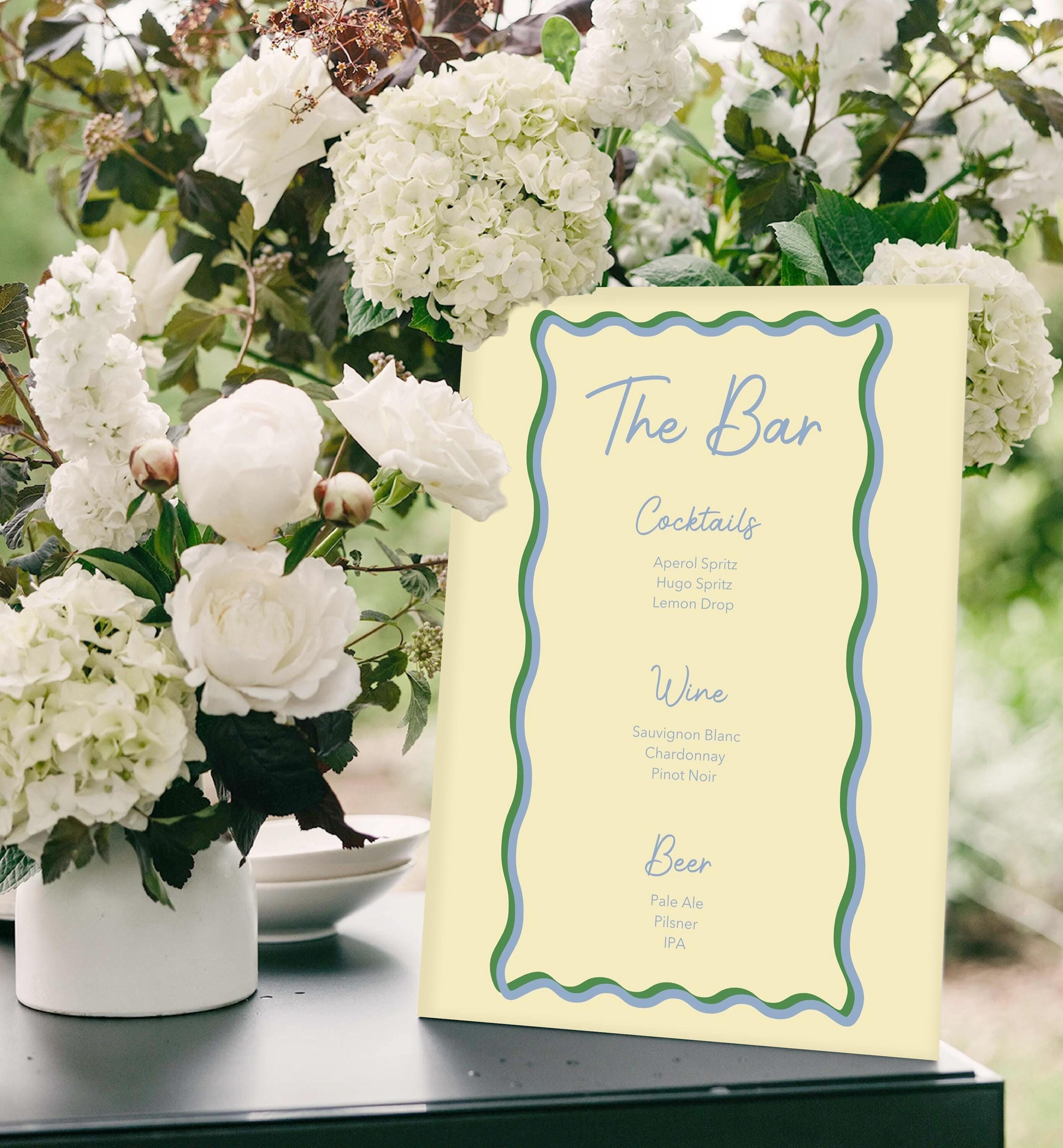 Bar Menu Design Bar Menu Template Customizable Signature Drinks Fun ...