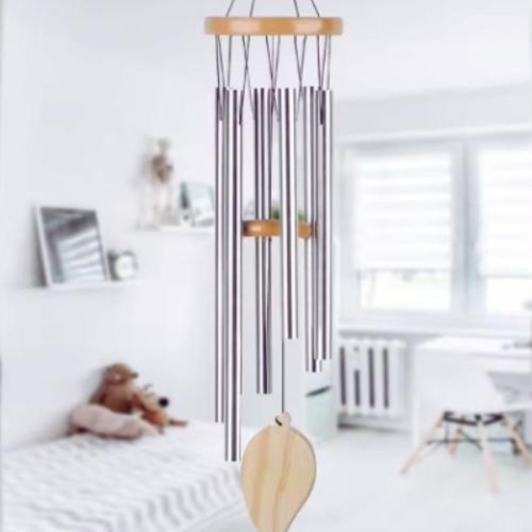Good Luck Silver Bell Wind Chimes - Etsy