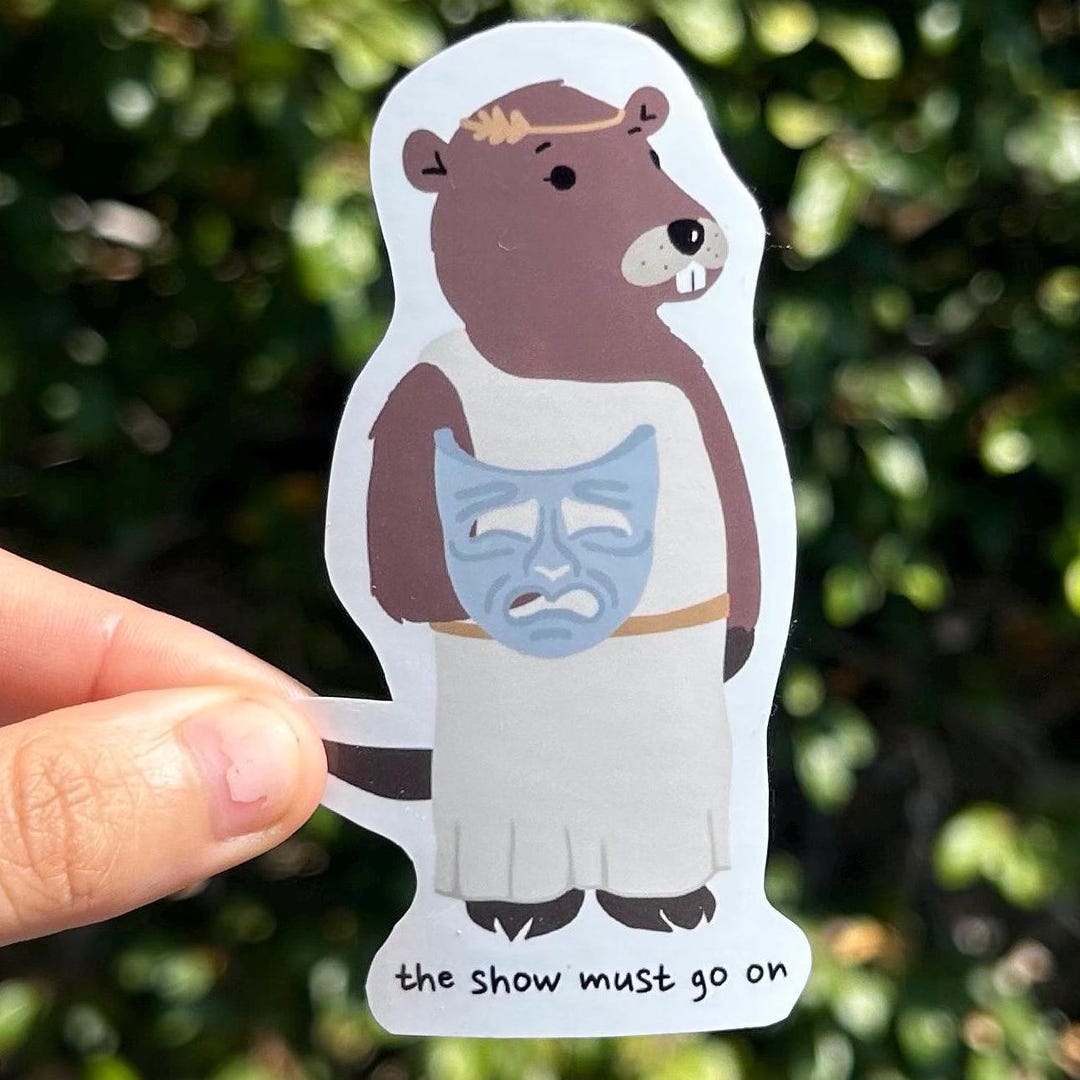 Thespian Gopher Sticker - Etsy