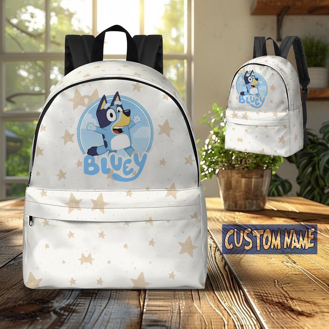 Bluey Backpack/lunch Bag, Bluey School Bag, Travel Bag, Back to School ...