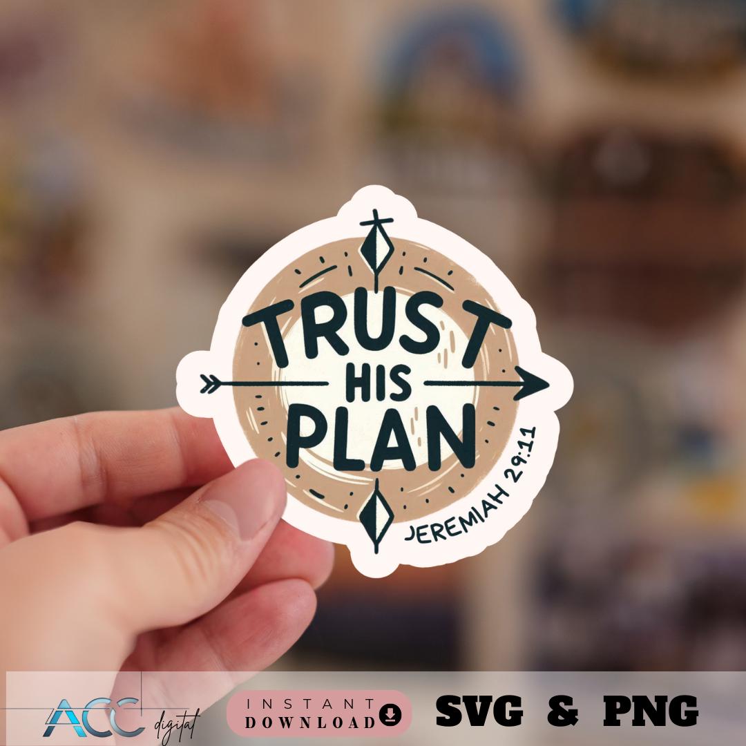 Bible Verse Sticker SVG PNG Bundle, Printable Scripture Decals for ...