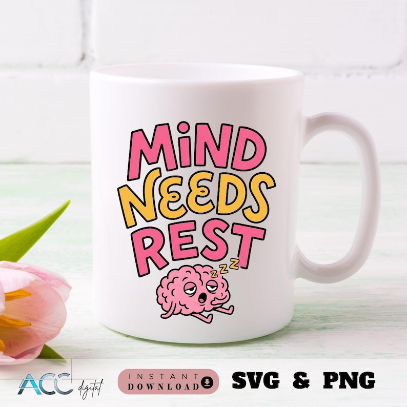 Mental Health SVG PNG Bundle, Kindness Quotes, Printable Inspirational ...