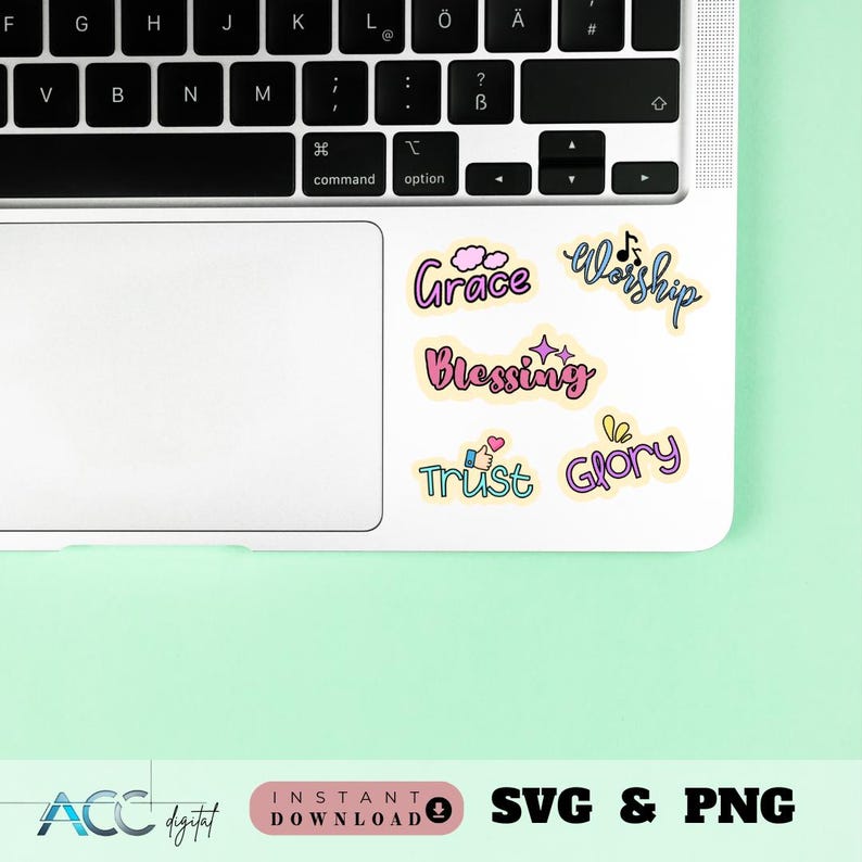 Scripture Sticker SVG PNG Bundle, Christian Png Bundle, Digital Sticker ...