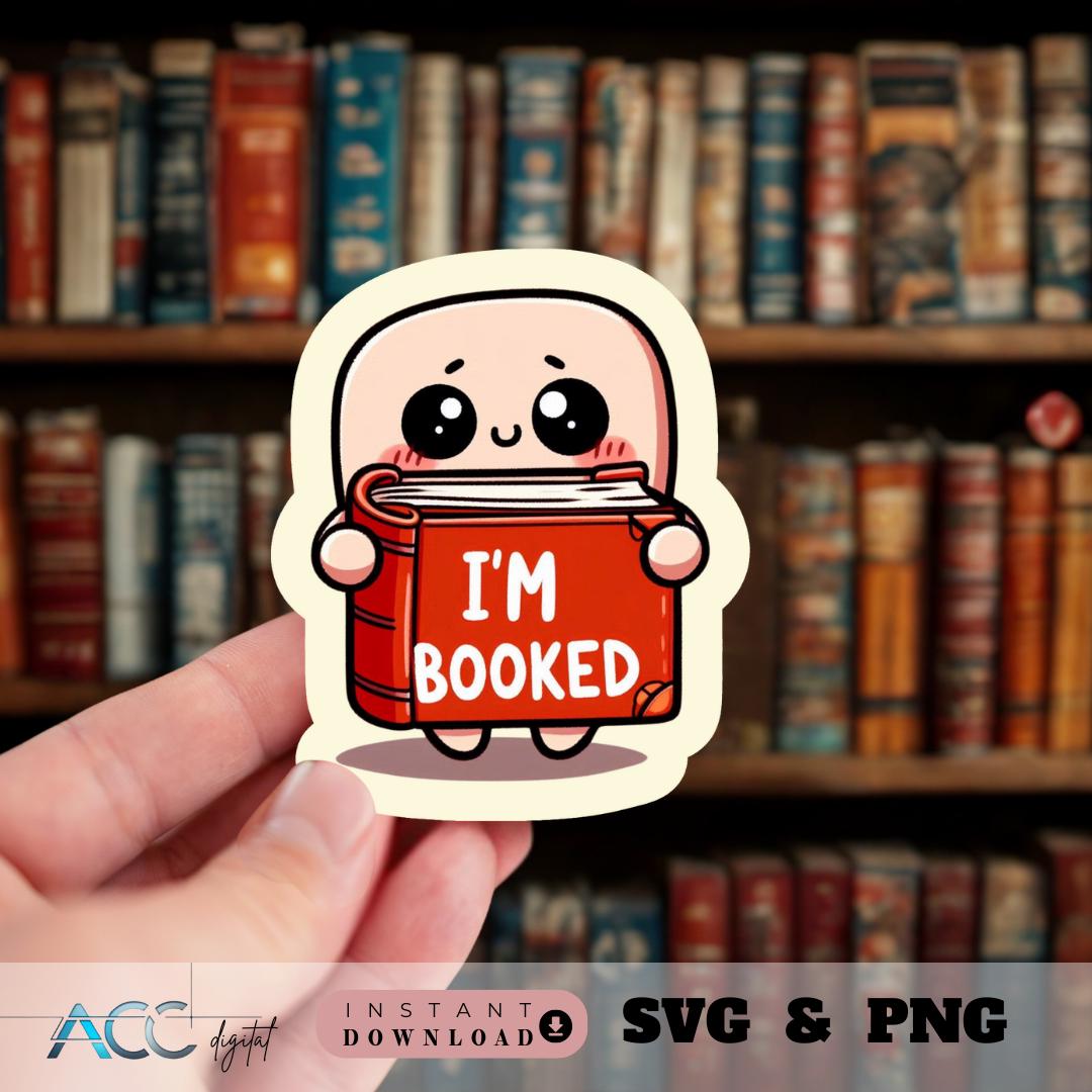 Kindle Stickers Booktok SVG PNG Bundle, Printable Bookish Sticker ...