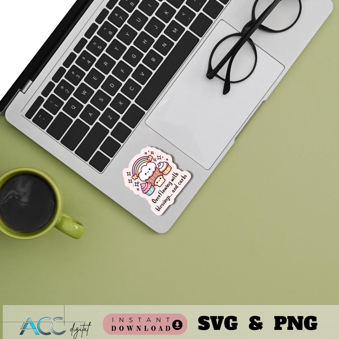 Funny Christian Sticker SVG PNG Bundle, Faith Quotes Set, Bible Digital ...