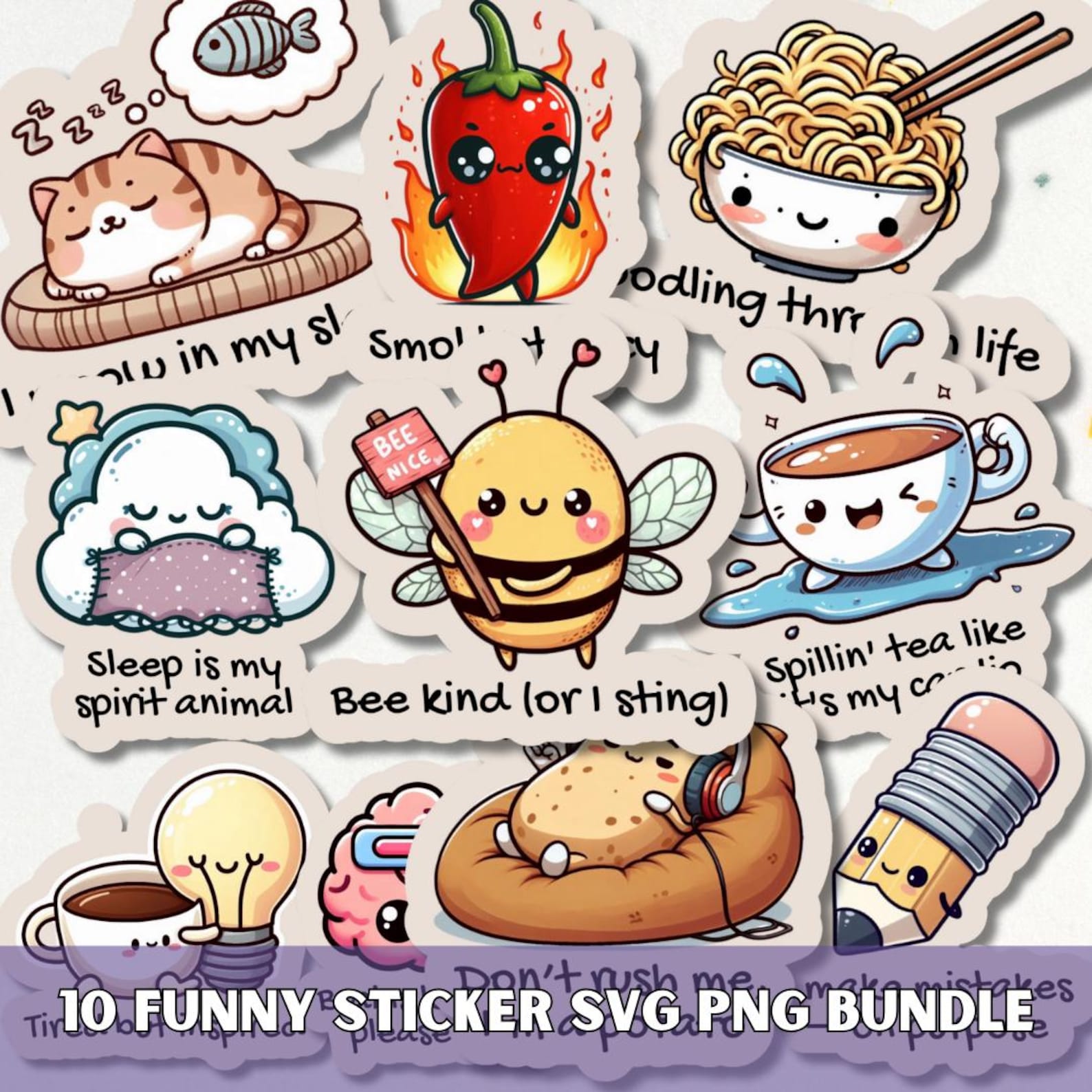 Funny Adult Stickers PNG SVG Bundle, Humorous Quotes, Witty Sticker ...