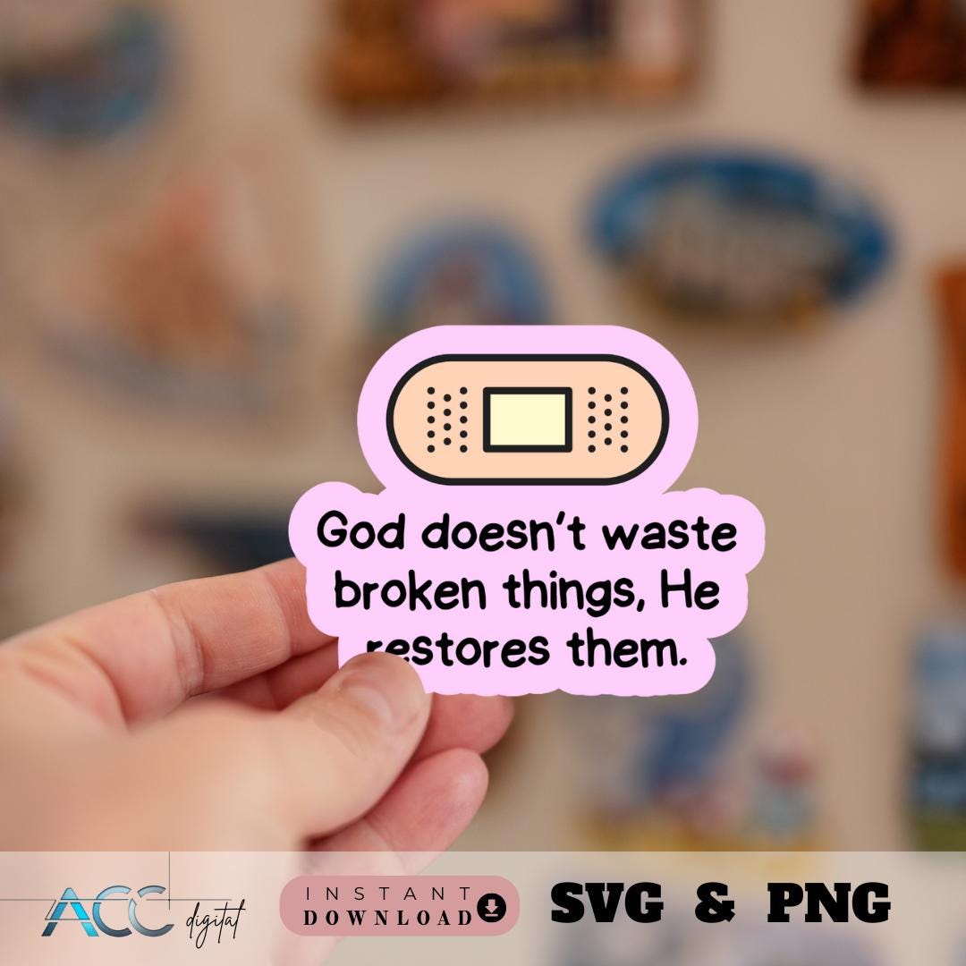 Faith Stickers SVG PNG Bundle, Digital Planner Stickers, Christian ...