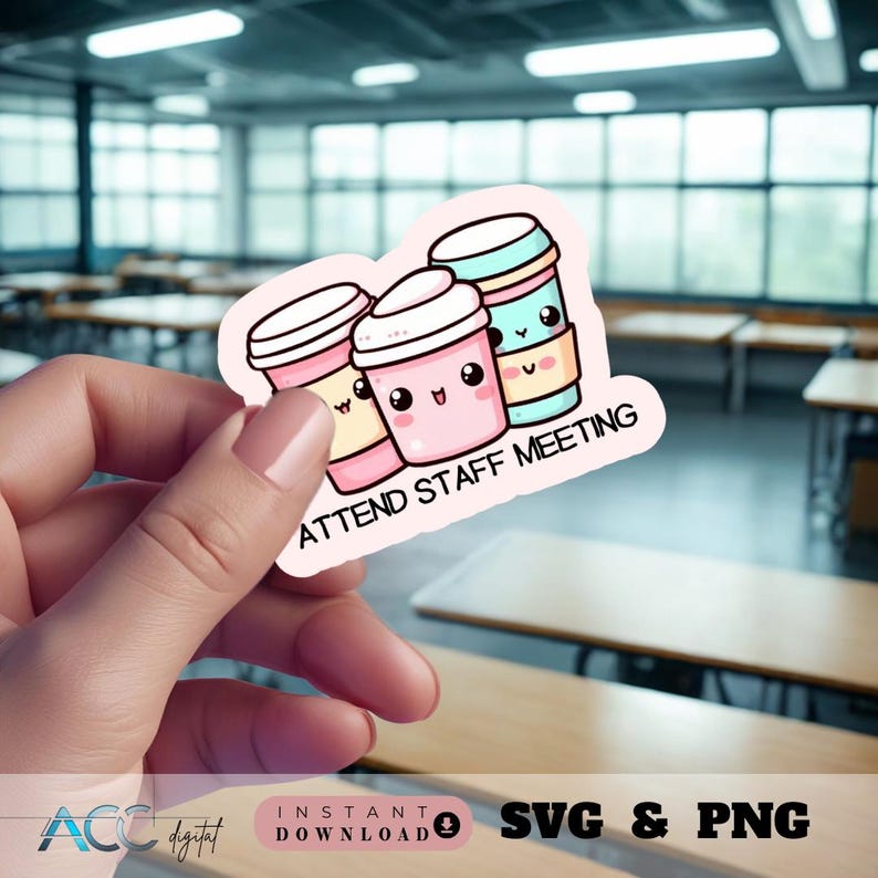 Teacher Daily Tasks Stickers SVG PNG Bundle, Goodnotes Printable ...