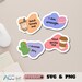 Faith Sticker Pack SVG PNG Bundle, Religious Quotes, Printable ...