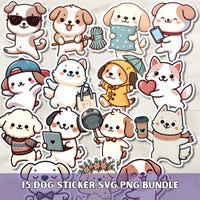 Blue Dog Sticker - Etsy