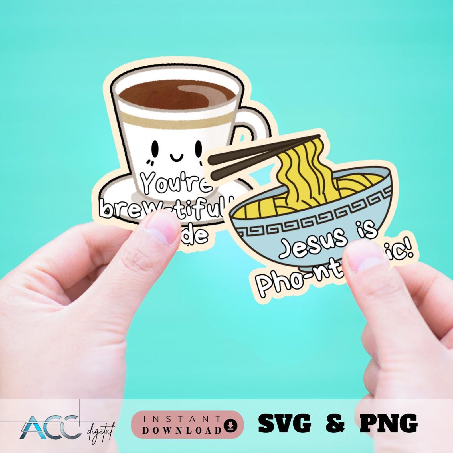 Christian Humor Quotes SVG PNG Bundle, Christian Stickers, Faith Based ...