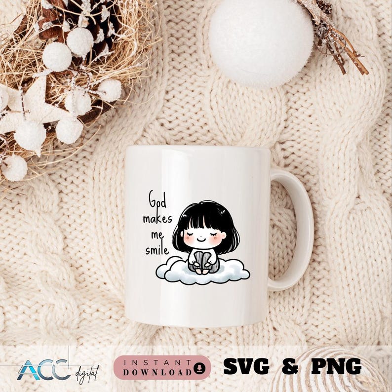 Christian Faith Quotes Sticker SVG PNG Bundle, Cute Printable Bible ...