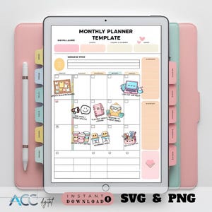 Teacher Daily Tasks Stickers SVG PNG Bundle, Goodnotes Printable ...