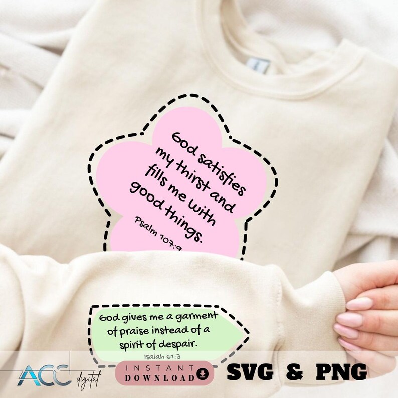 Bible Verse SVG PNG Bundle, Christian Faith Digital Planner Stickers ...
