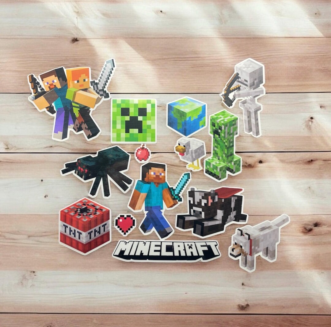 Minecraft Sticker Pack - Etsy