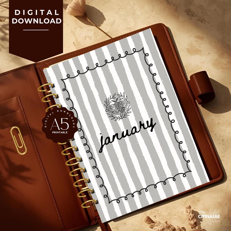 2026 Bullet Journal Kit Bundle Yearly Trackers | Premade Journal for ...