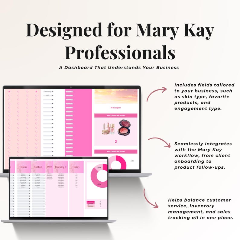 Mary Kay Planner Customer Management Tool, Digital Client Organizer ...