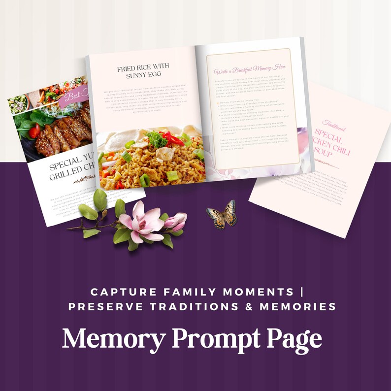 Custom Cookbook Canva Template | Personalized Own Recipe Book | Digital ...