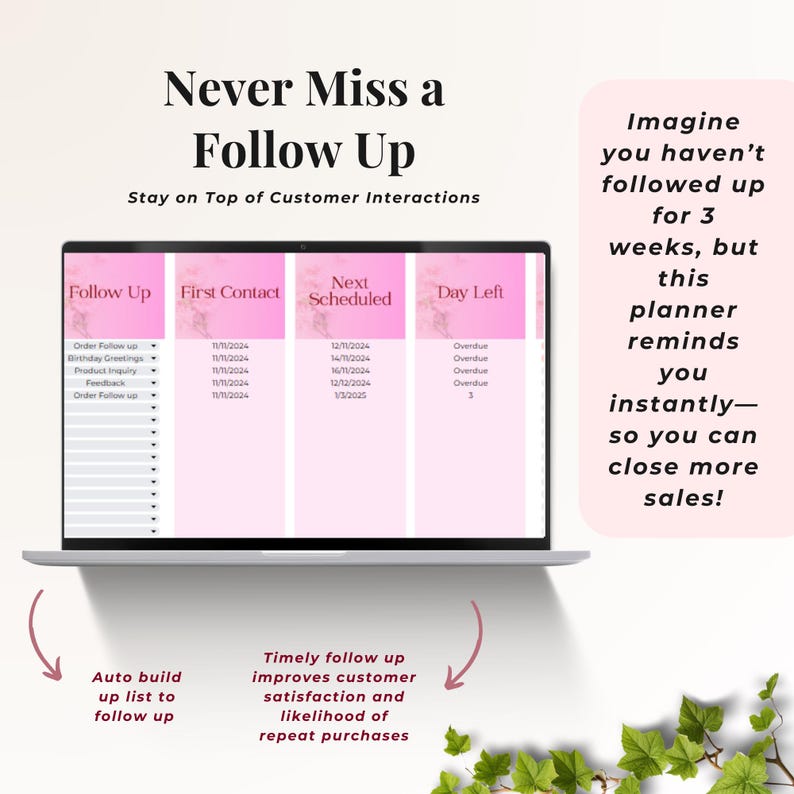 Mary Kay Planner Customer Management Tool, Digital Client Organizer ...