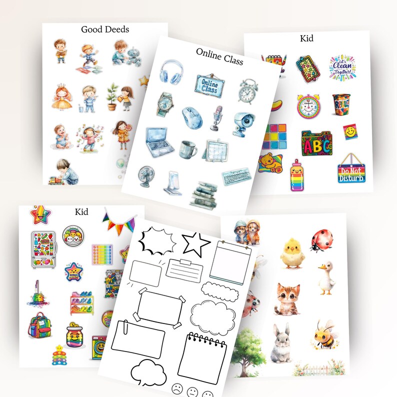 Kids Vision Board Printable | Newyear 2026 Goal Setting Growth Mindset ...