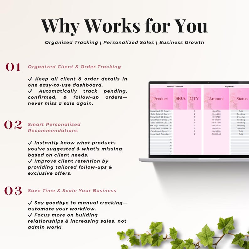 Mary Kay Planner Customer Management Tool, Digital Client Organizer ...