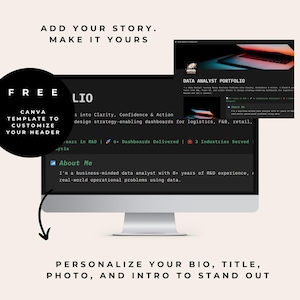 Data Analyst Notion Portfolio | Editable Digital Resume & Project ...