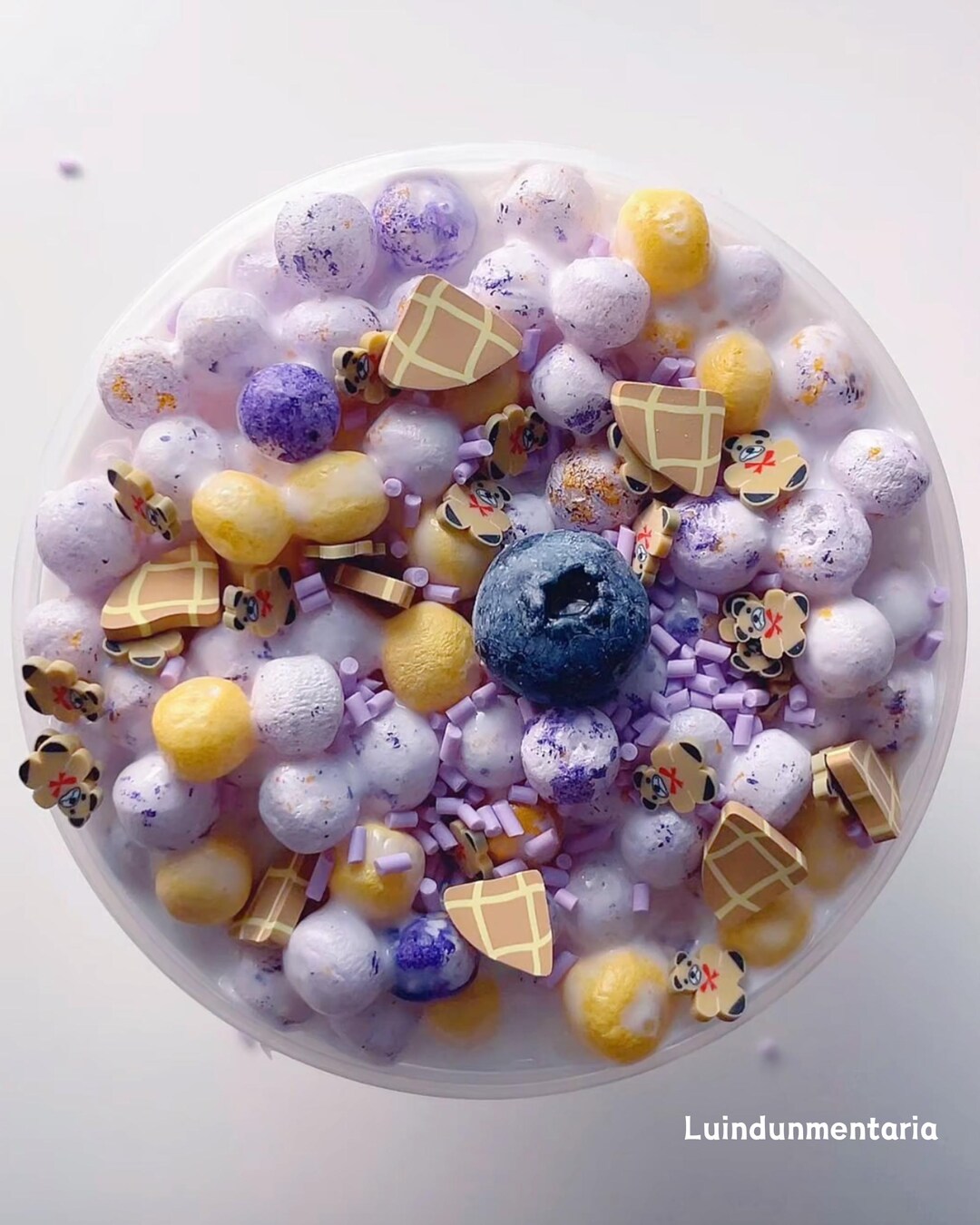 Blueberry Slime, Milk Slime, Creative Slime, Decompression Slime, Soft ...