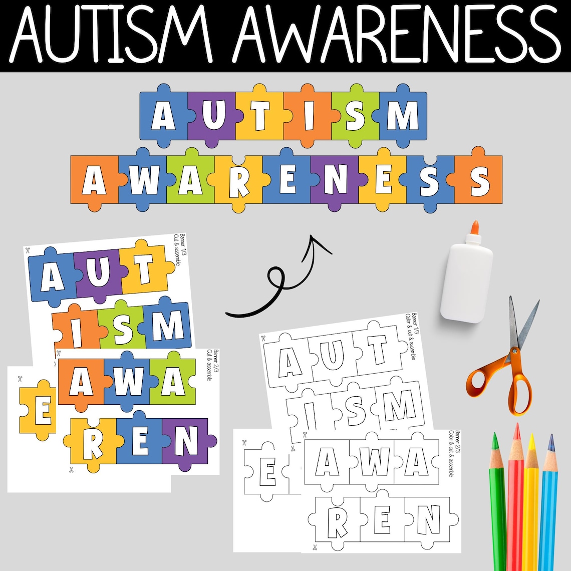 Autism Awareness Bulletin Board Display, Neurodiversity, ASD, Special ...