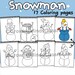 Snowman Coloring Pages, Winter Coloring Sheets, Winter Crafts, Art ...