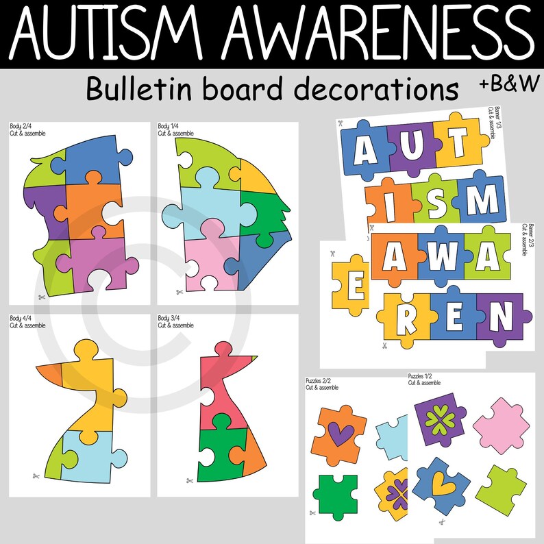 Autism Awareness Bulletin Board Display, Neurodiversity, ASD, Special ...