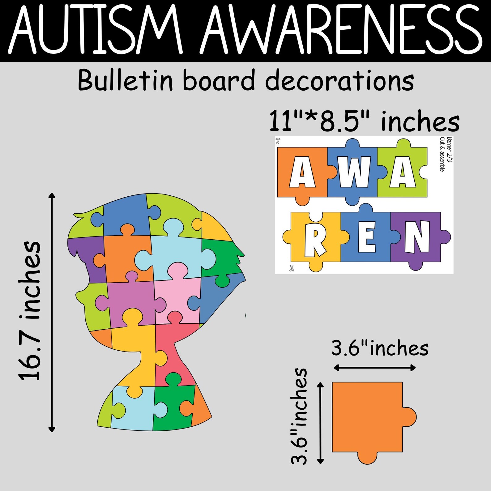 Autism Awareness Bulletin Board Display, Neurodiversity, ASD, Special ...