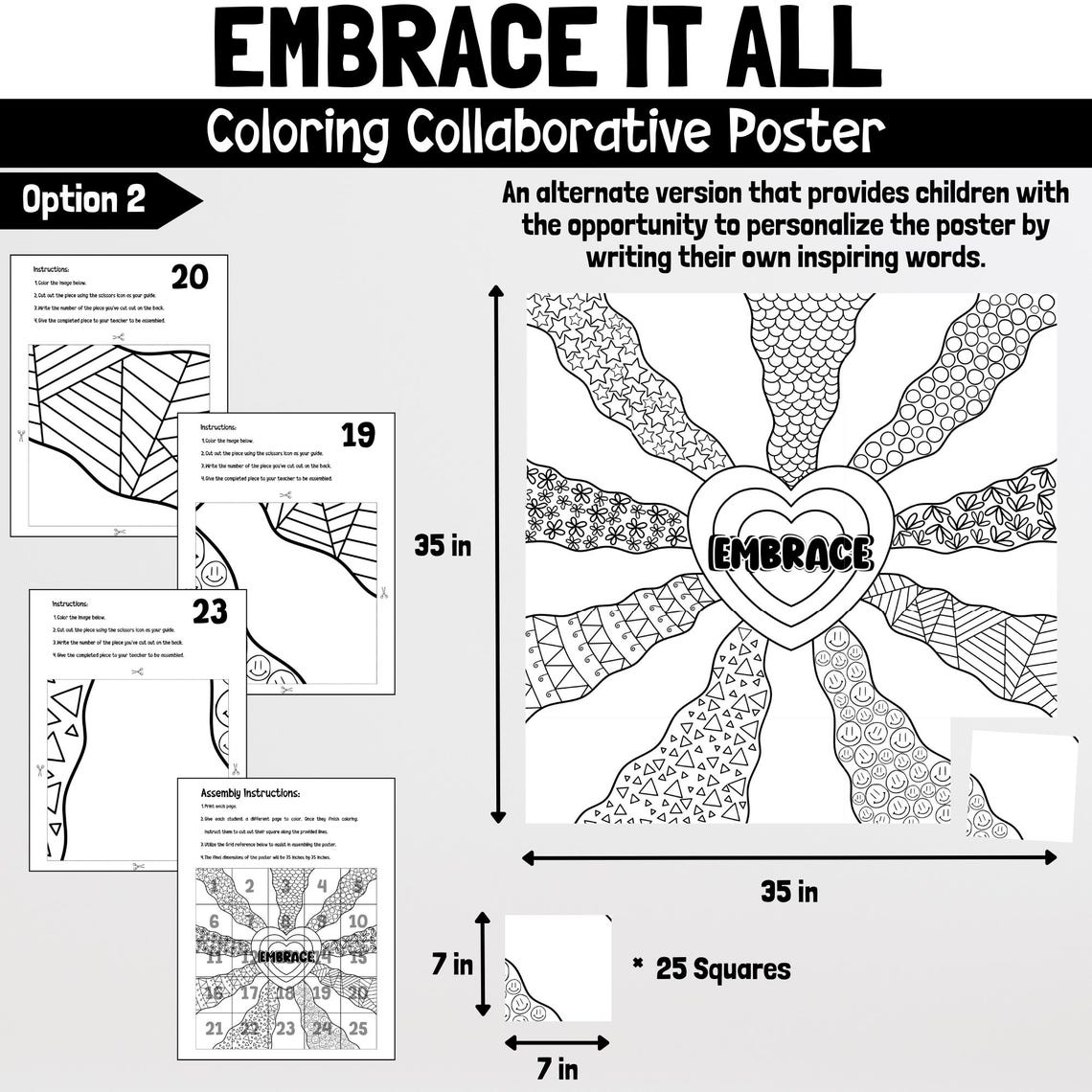 Harmony Day Collaborative Poster, Coloring Pages, Bulletin Board, Art ...