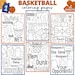 Basketball Tournament Coloring Pages, Basketball-themed Coloring Sheets ...