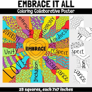Harmony Day Collaborative Poster, Coloring Pages, Bulletin Board, Art ...