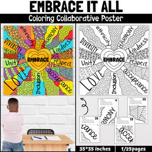 Harmony Day Collaborative Poster, Coloring Pages, Bulletin Board, Art ...