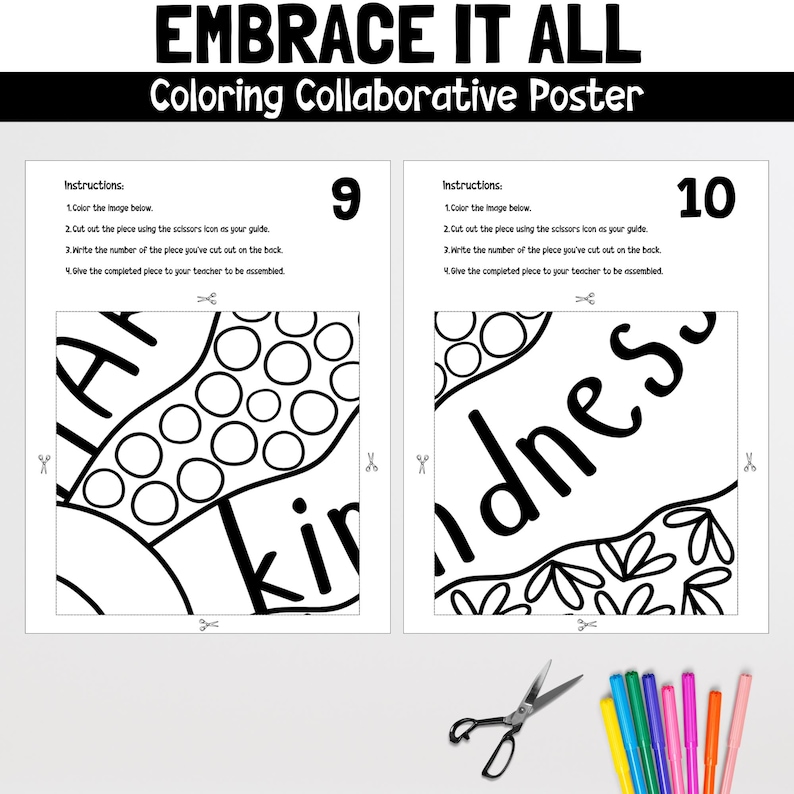 Harmony Day Collaborative Poster, Coloring Pages, Bulletin Board, Art ...