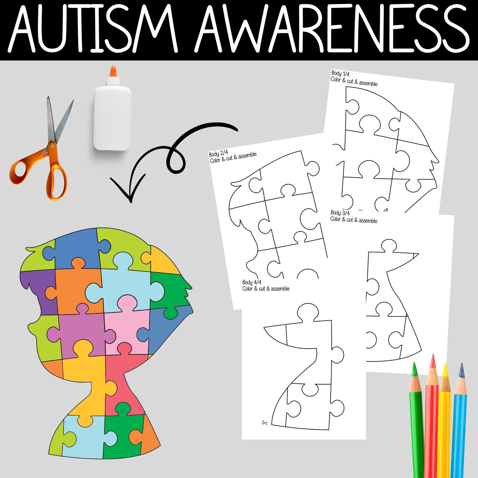 Autism Awareness Bulletin Board Display, Neurodiversity, ASD, Special ...