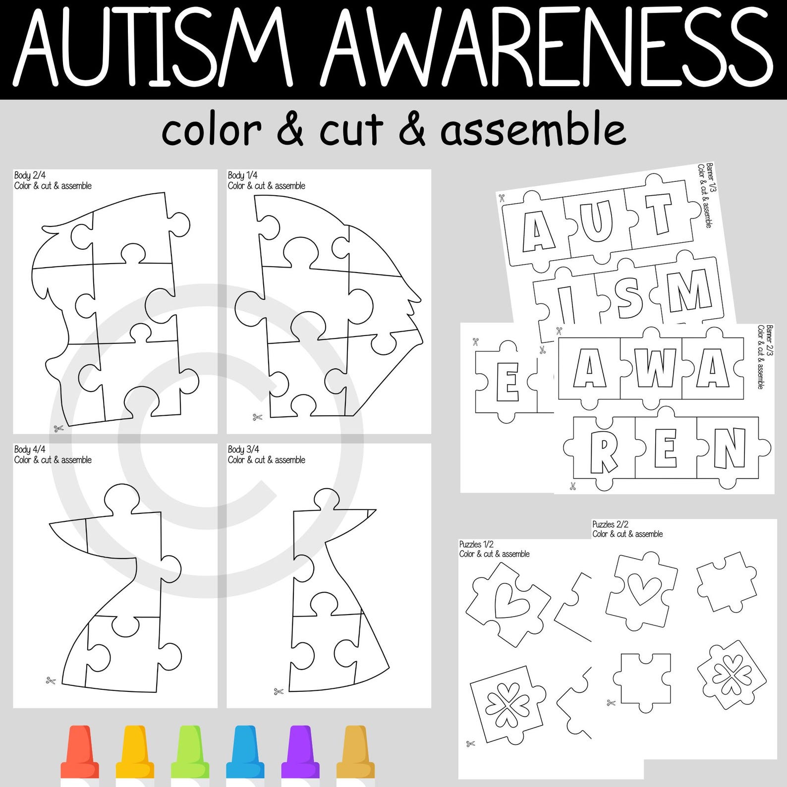 Autism Awareness Bulletin Board Display, Neurodiversity, ASD, Special ...