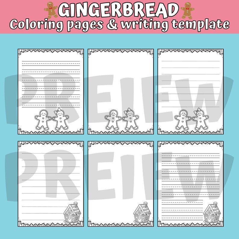 Gingerbread Man,gingerbread Girl, Gingerbread House Coloring Pages ...