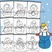 Snowman Coloring Pages, Winter Coloring Sheets, Winter Crafts, Art ...
