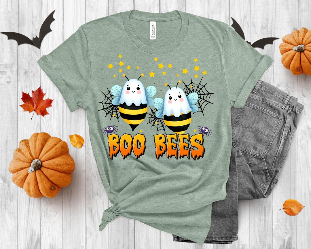 Boo Bees Png, Halloween Png, Ghost Png, Sublimation Design, Digital Art ...