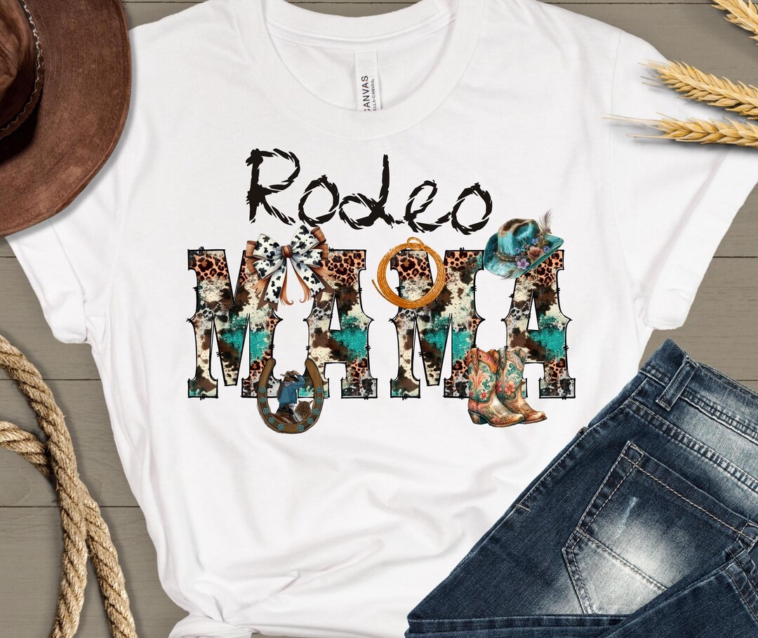 Rodeo MAMA, PNG Design, Western Style PNG Design, Sublimation Design ...