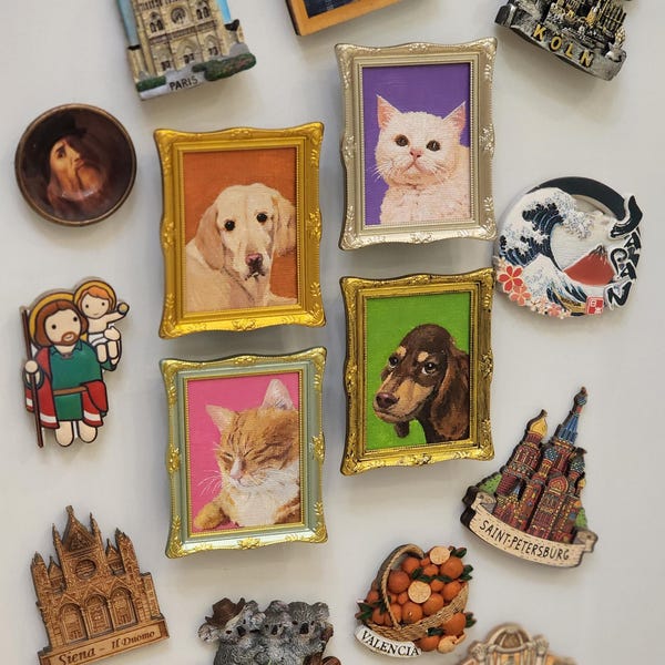 Custom Portrait Magnets - Etsy
